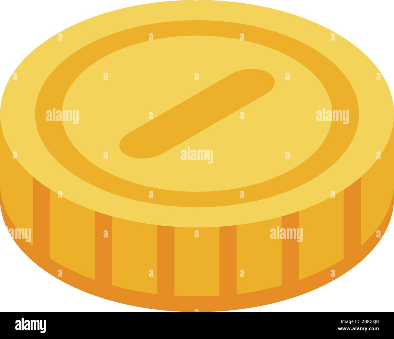 Gold coin icon, isometric style Stock Vector Image & Art - Alamy