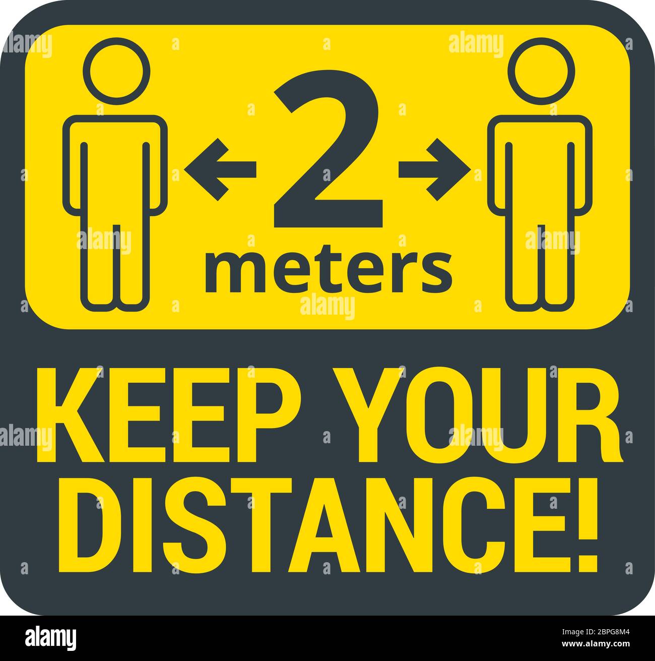 Keep safe social distance sign Stock Vector Image & Art - Alamy