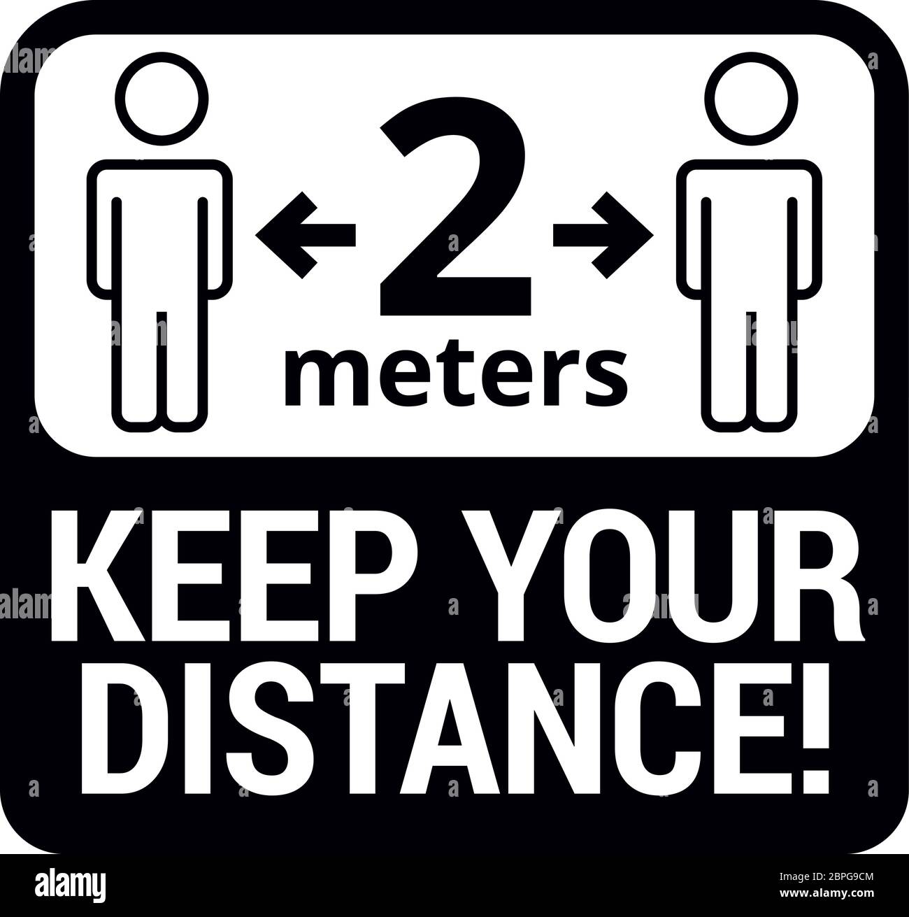 Keep safe social distance sign Stock Vector Image & Art - Alamy
