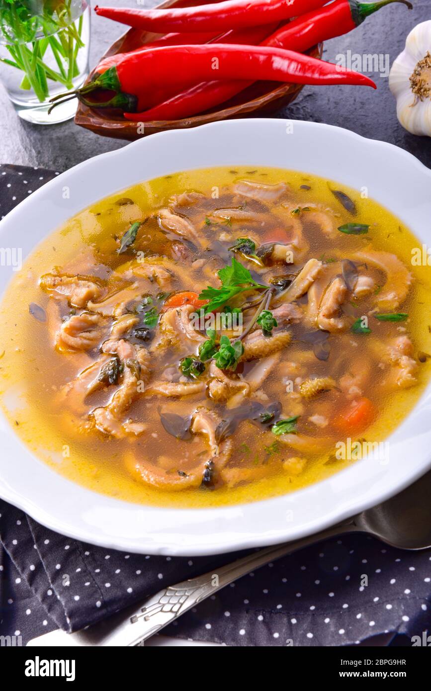 Beef Tripe Soup Polish