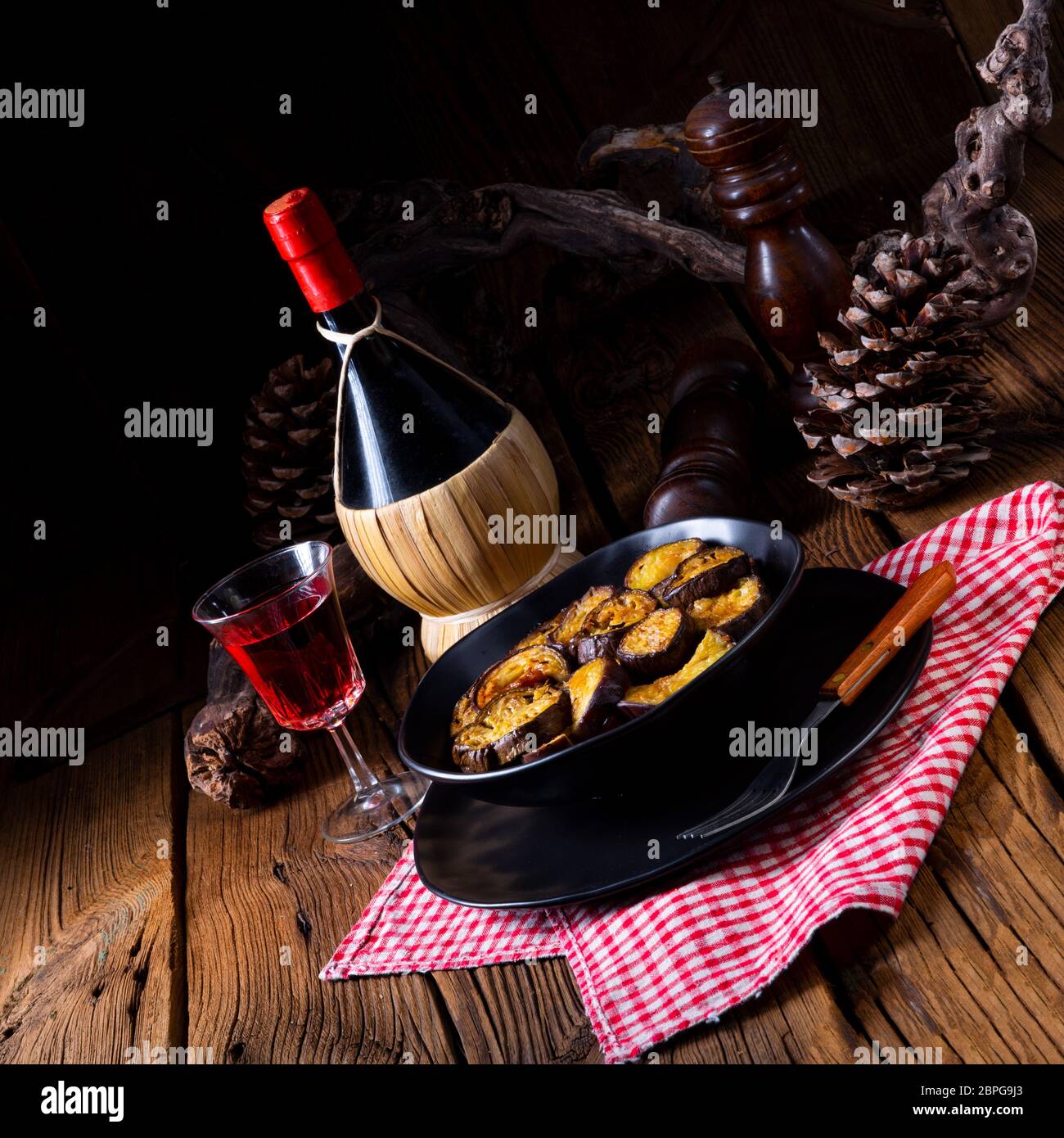 Melitzanes Tiganites - fried aubergines in the Greek style Stock Photo ...