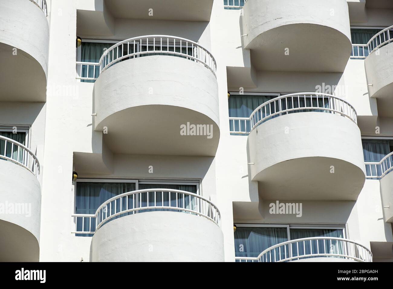 Balconies of a modern building . texture detail Stock Photo - Alamy