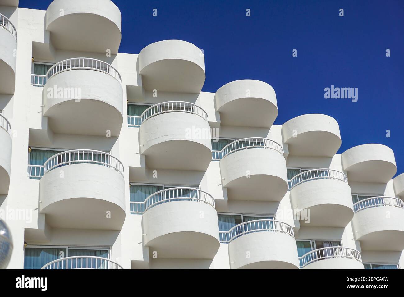 Balconies of a modern building . texture detail Stock Photo - Alamy