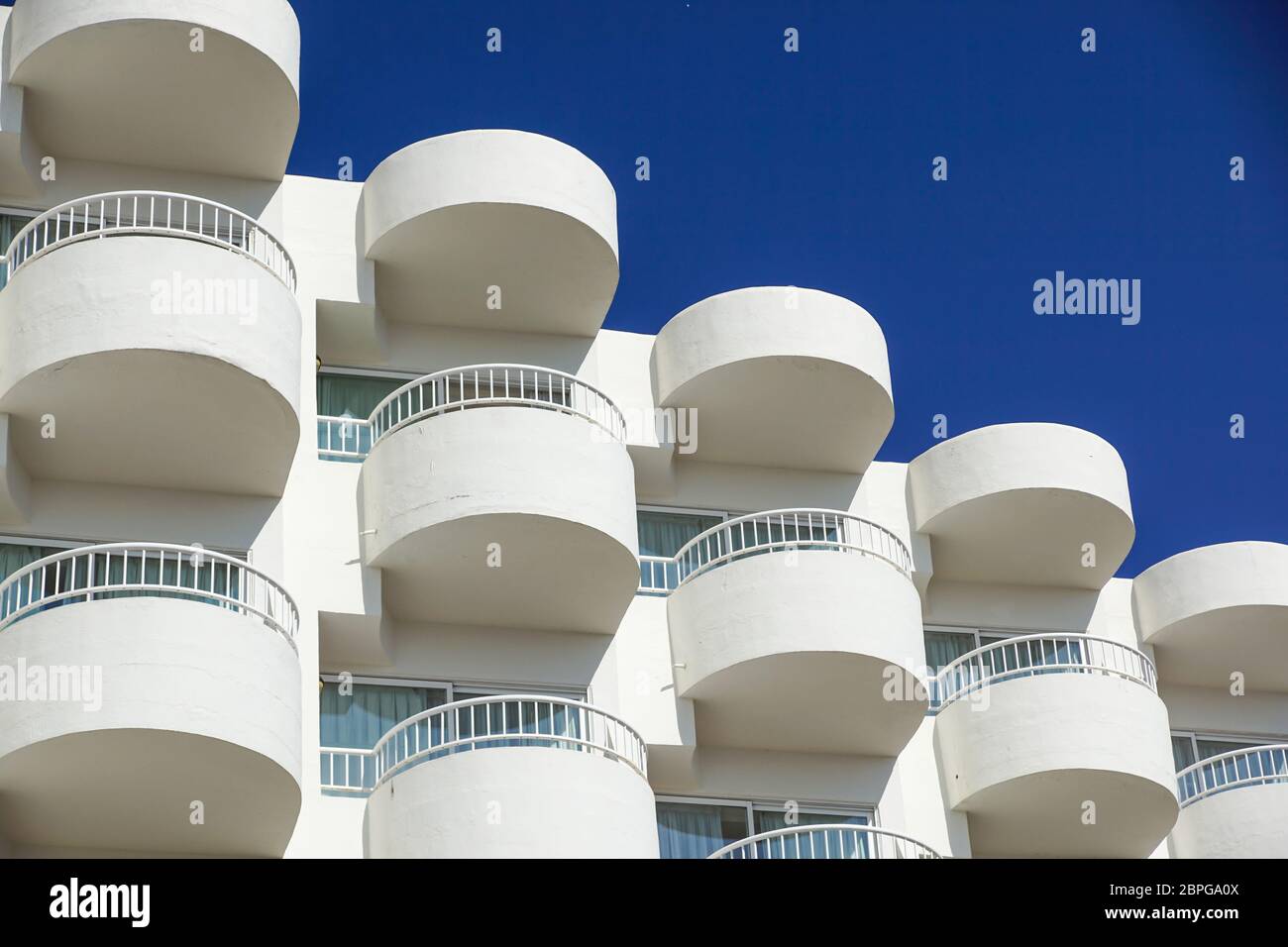 Balconies of a modern building . texture detail Stock Photo - Alamy