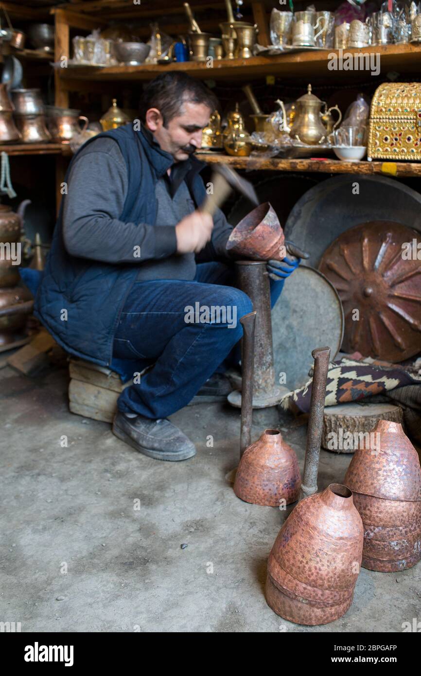 The working and beating of copper has been a tradition and means of ...