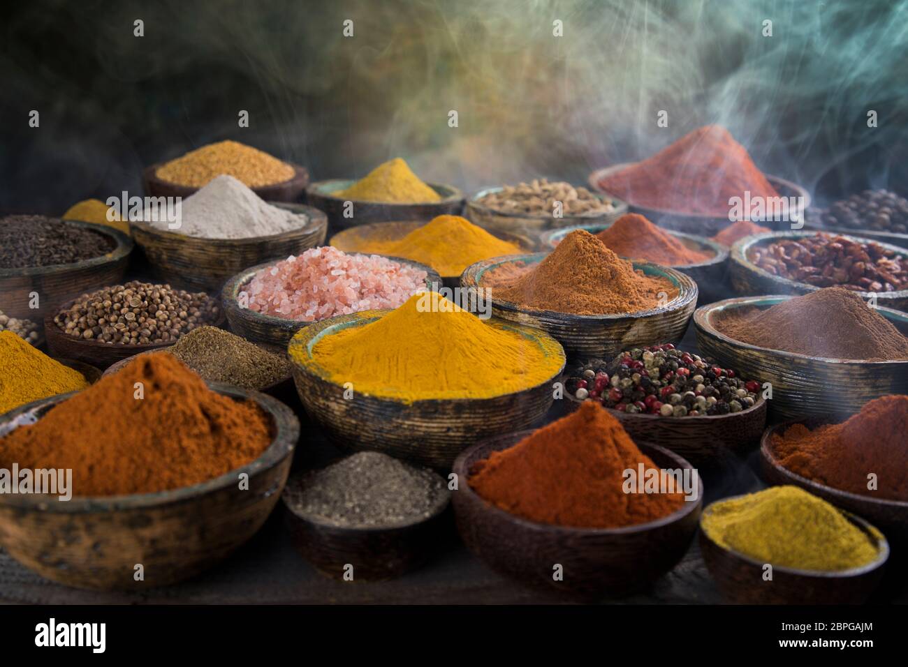 Smoke background , Spice Still Life Stock Photo - Alamy