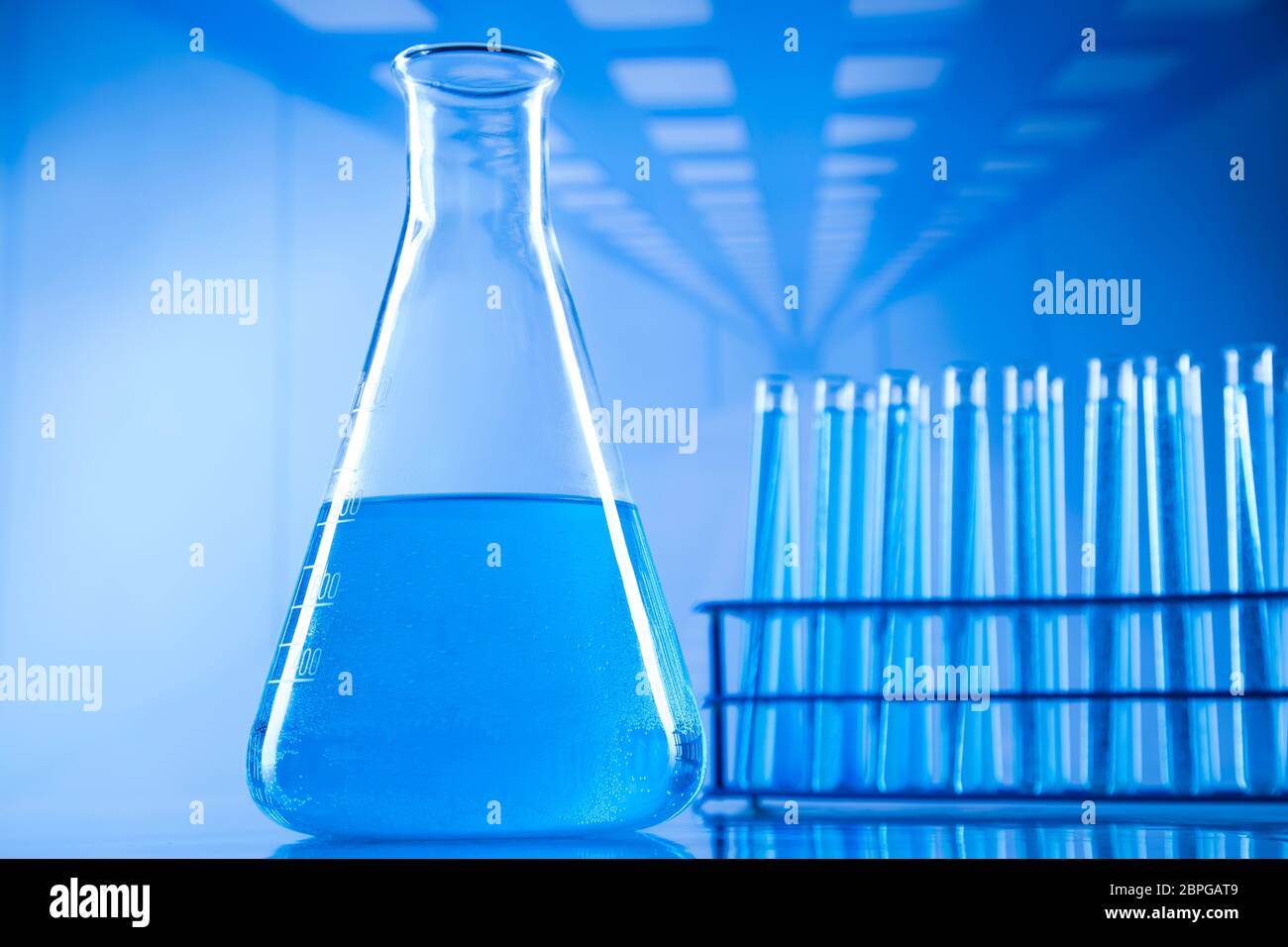 Assorted laboratory glassware equipment Stock Photo - Alamy