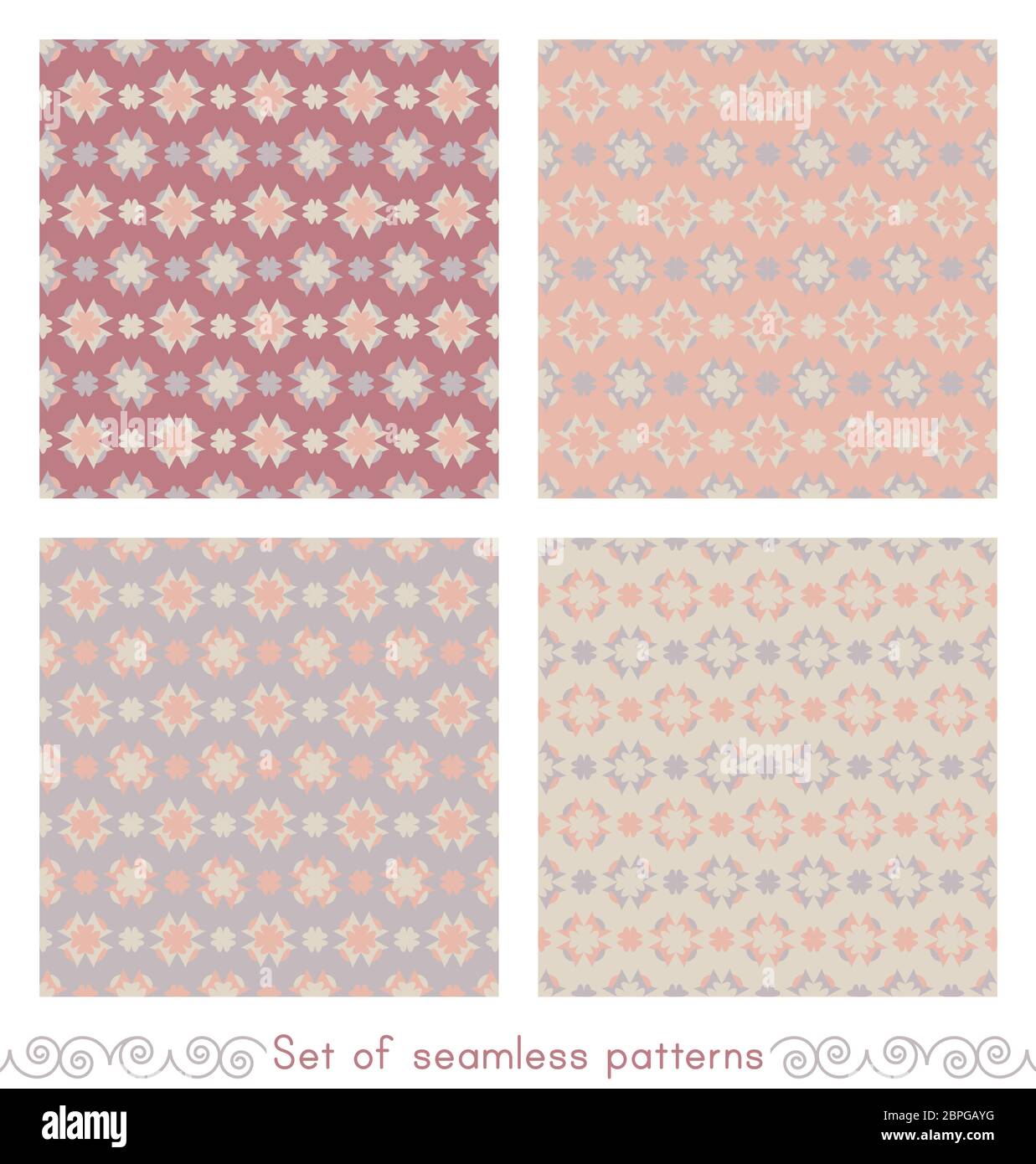 Cream flower patterns Stock Vector Images - Alamy