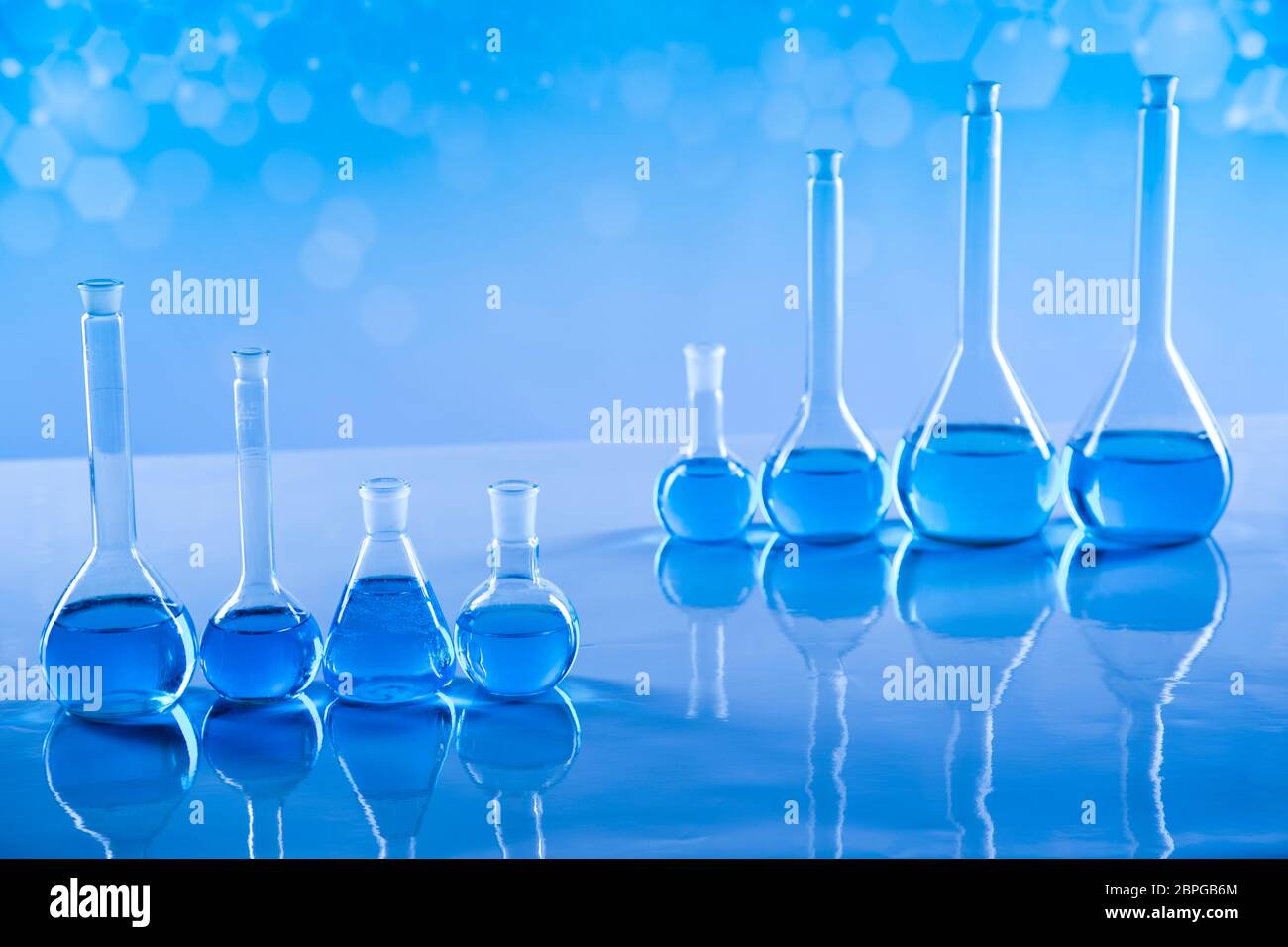 Assorted laboratory glassware equipment Stock Photo - Alamy