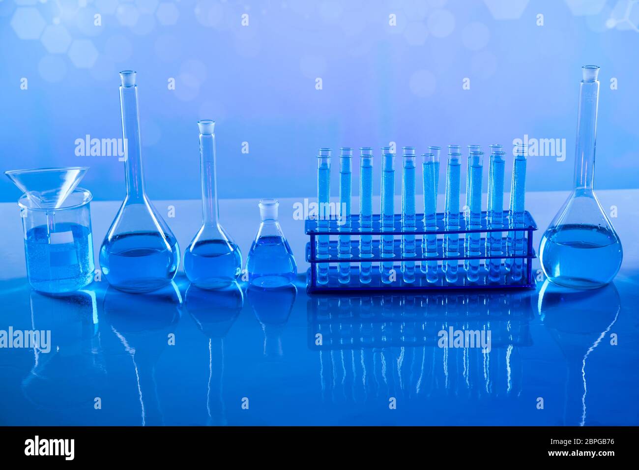 Assorted laboratory glassware equipment Stock Photo - Alamy