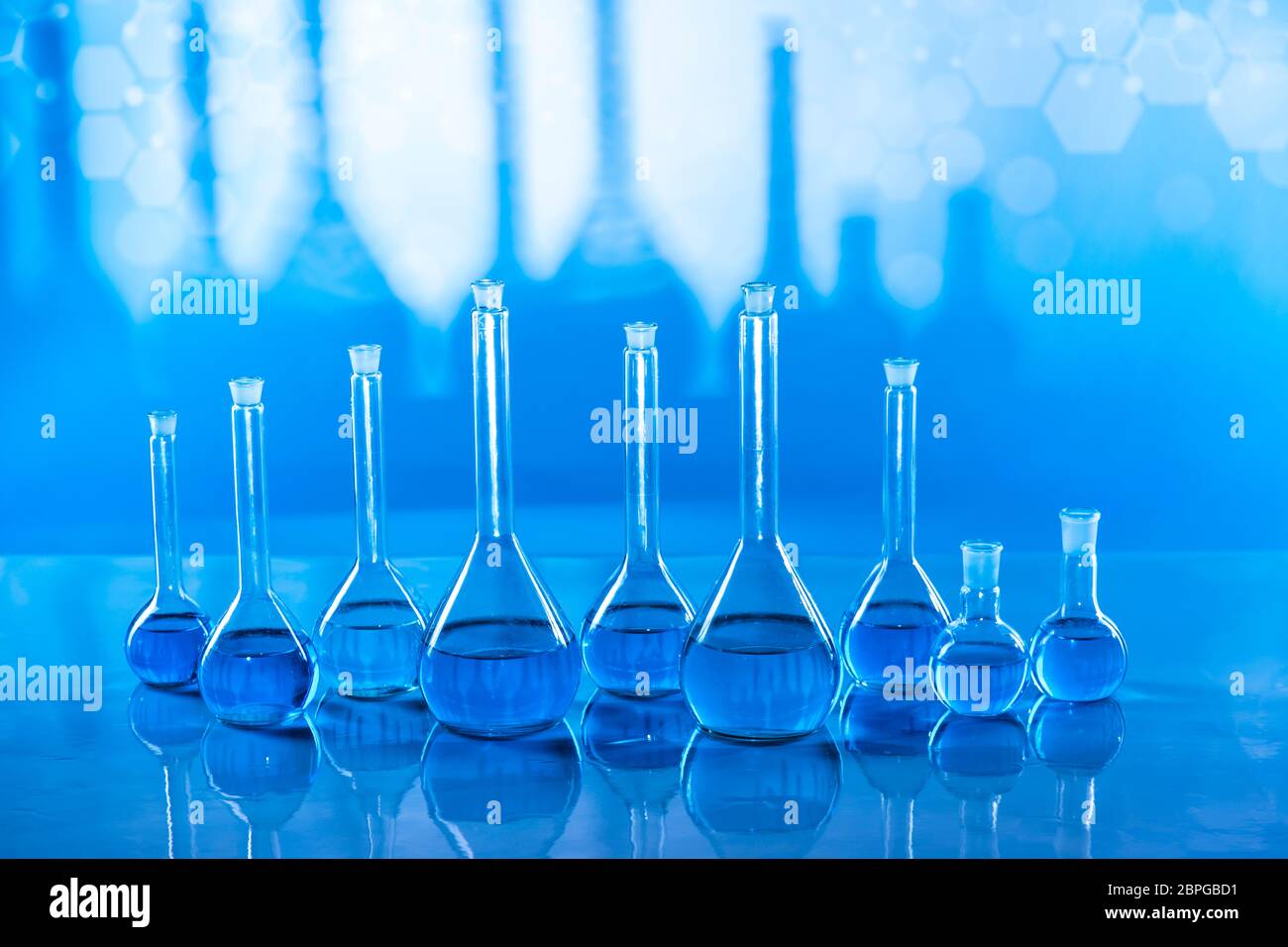 Assorted laboratory glassware equipment Stock Photo - Alamy
