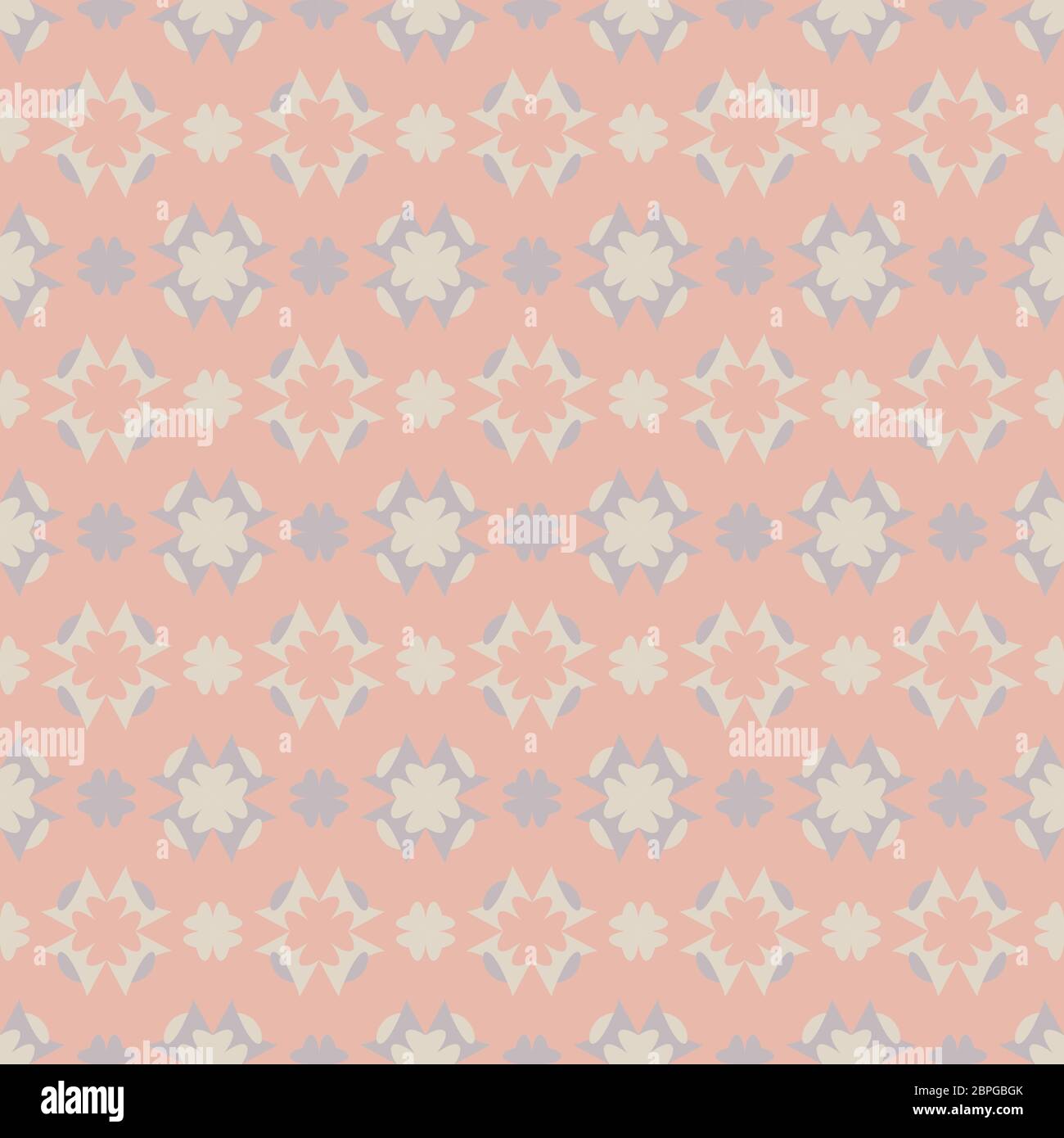 Seamless pattern with hearts. Color orange, ivory cream and grey ...