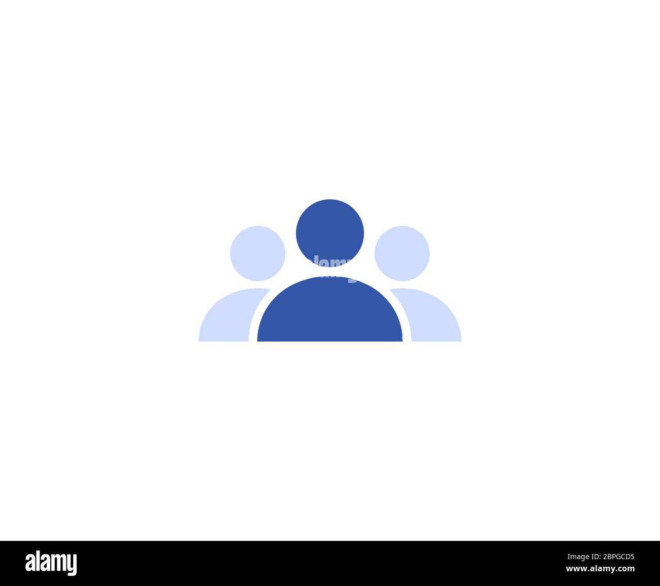 Group of people silhouettes, business teamwork logo. Staff recruitment ...