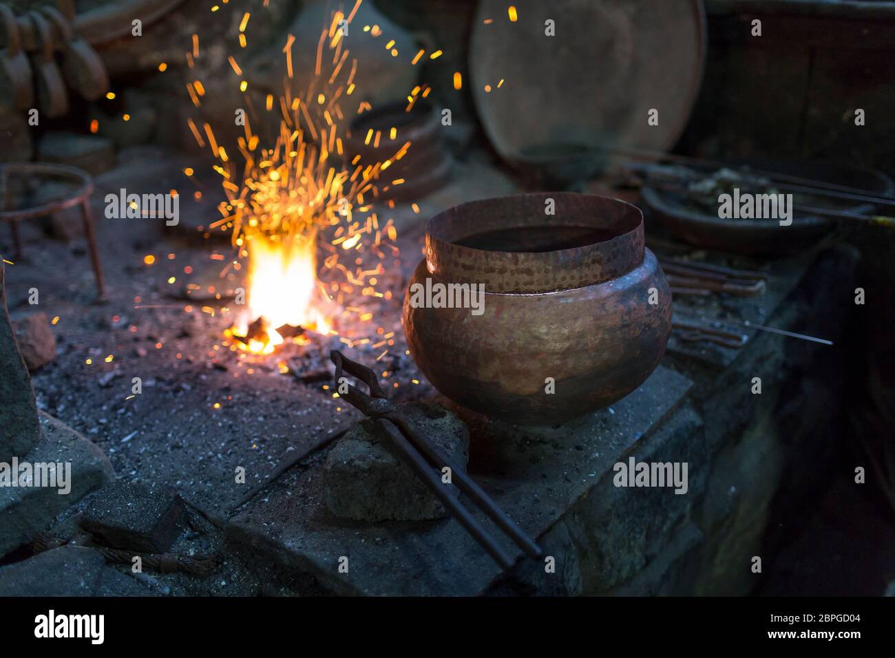 The working and beating of copper has been a tradition and means of ...