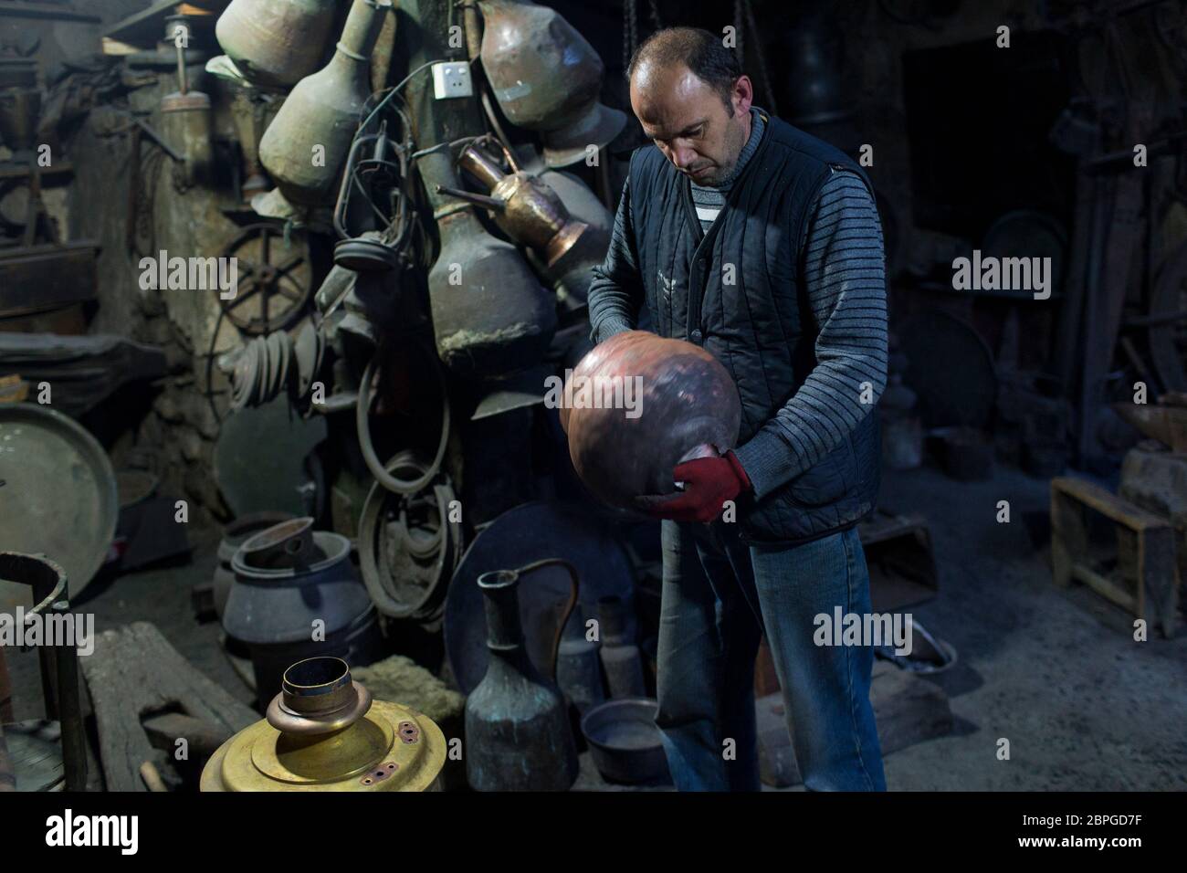 The working and beating of copper has been a tradition and means of ...