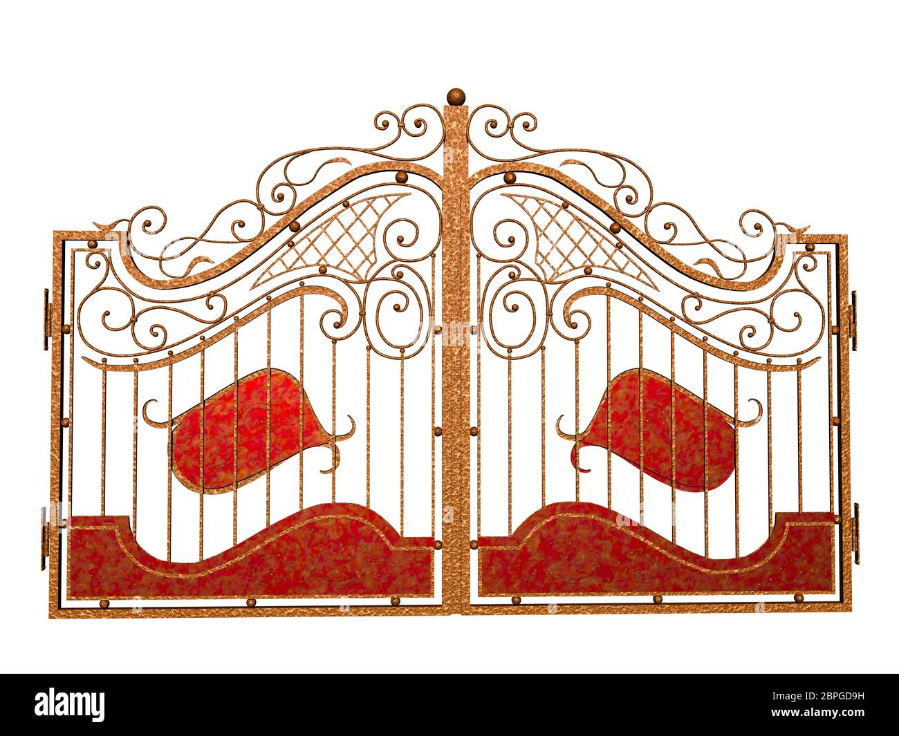 Iron metal gate hi-res stock photography and images - Alamy