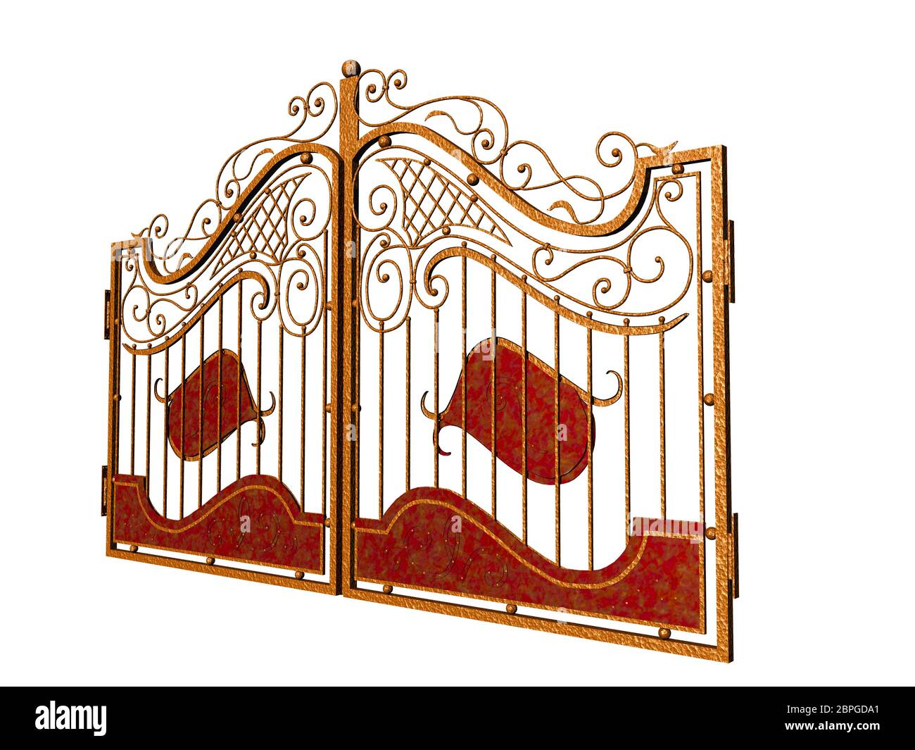Iron metal gate hi-res stock photography and images - Alamy
