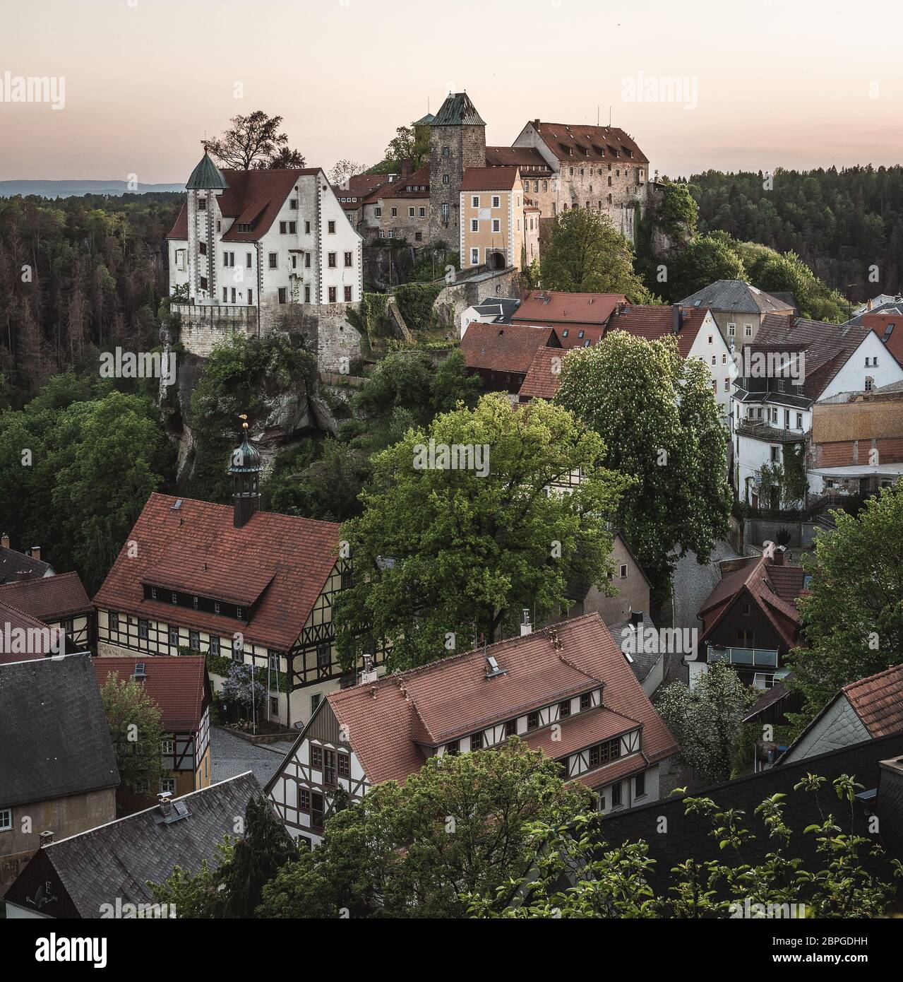 Townscape With Hohnstein Castle High Resolution Stock Photography and ...