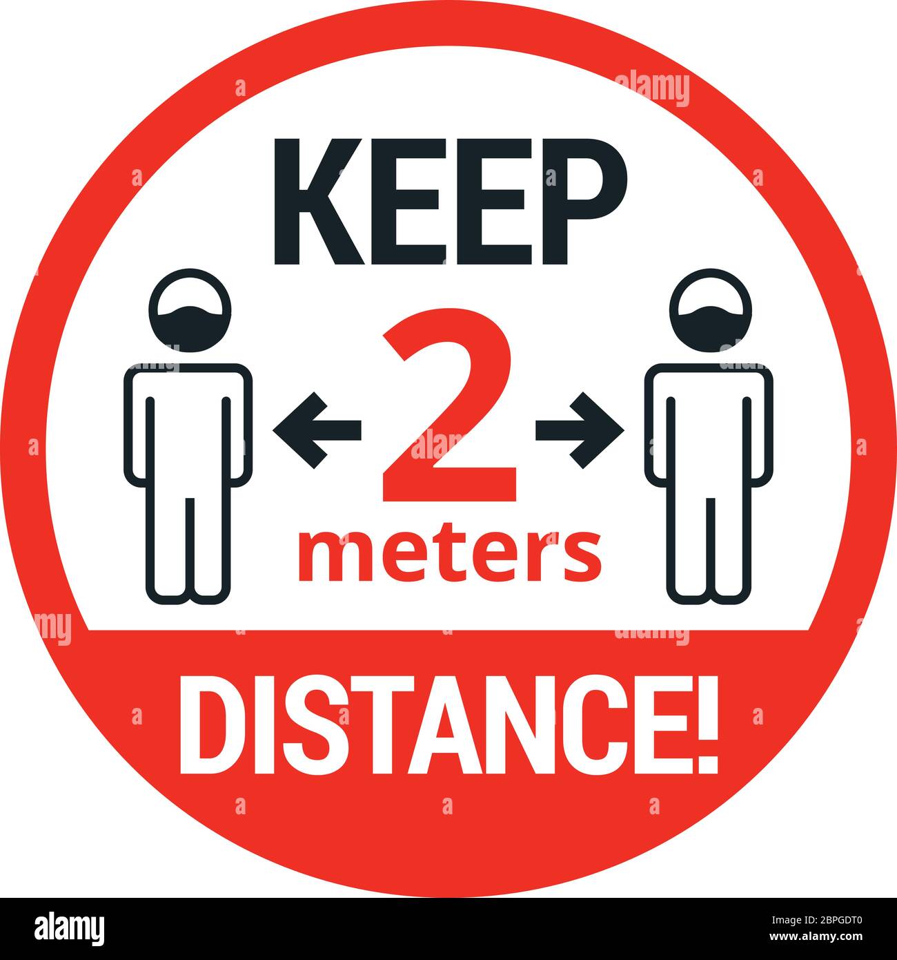 Keep safe social distance sign Stock Vector Image & Art - Alamy