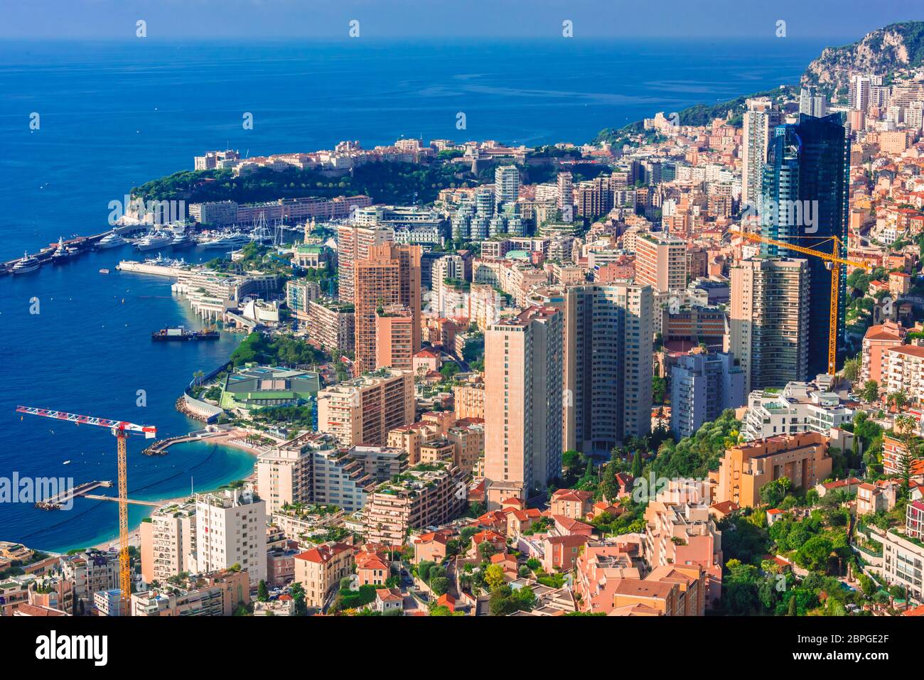View of the city of Monaco. French Riviera Stock Photo - Alamy