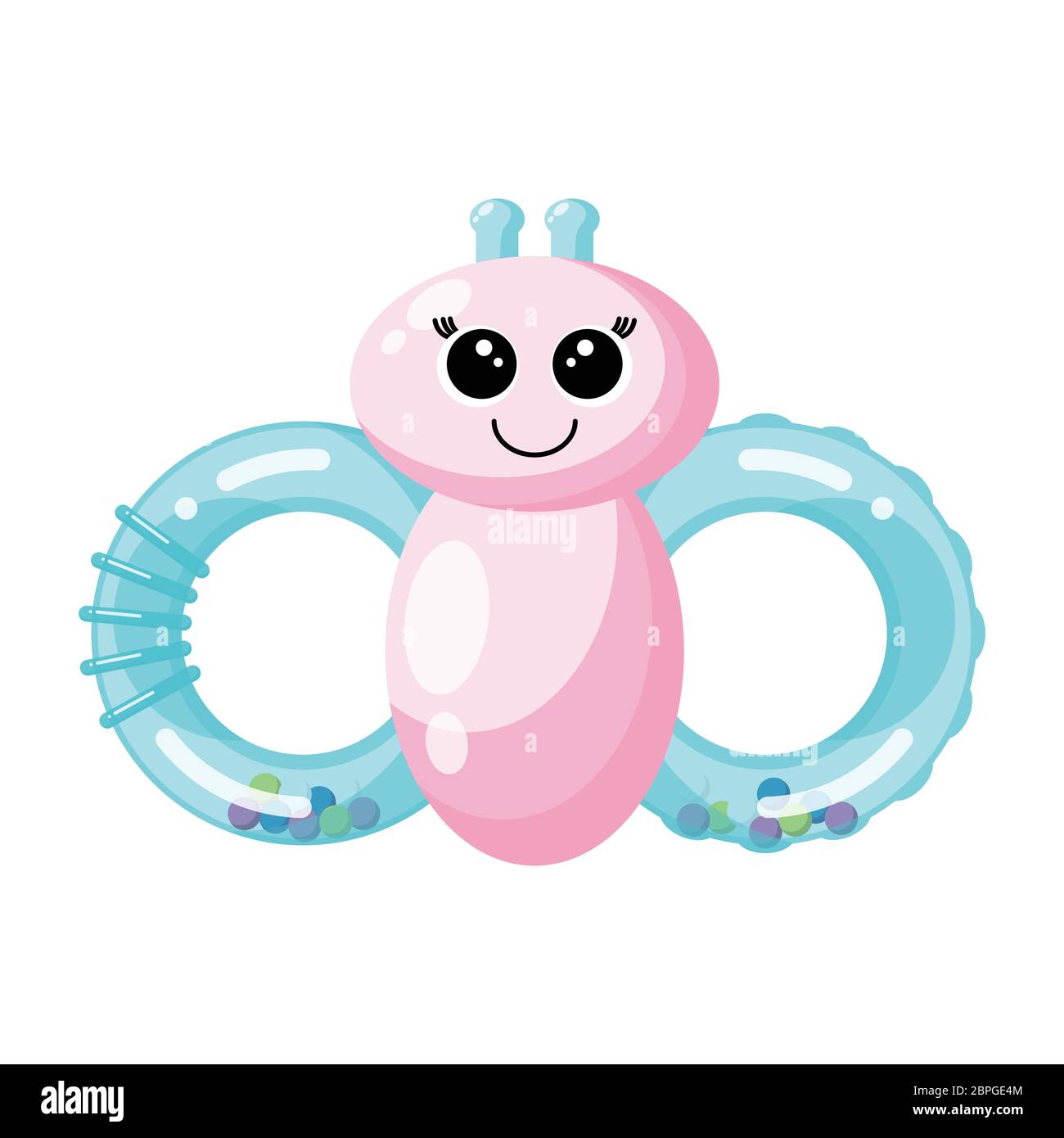 Nursery baby rattles. Vector illustration Stock Vector Image & Art - Alamy