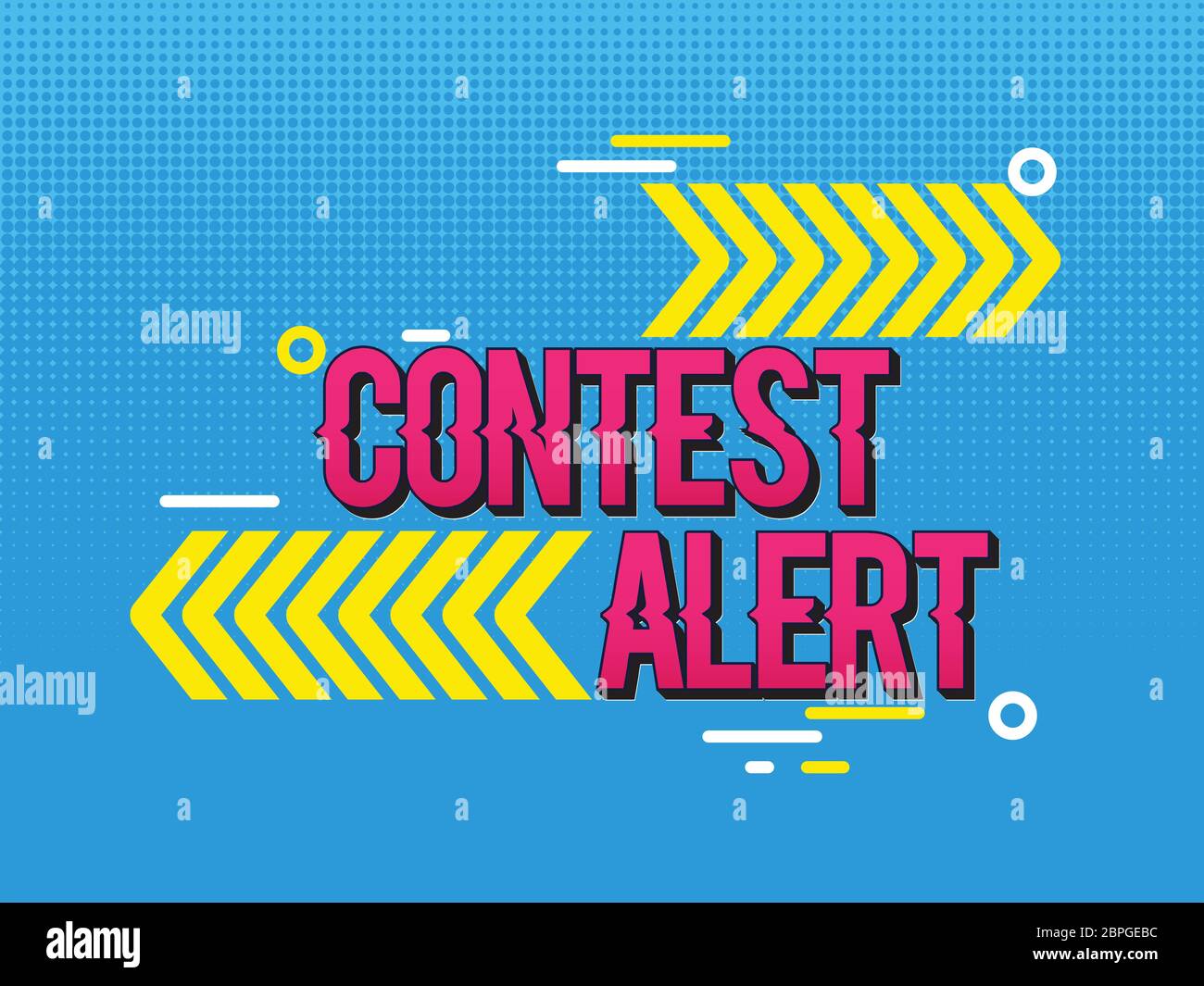 Contest alert template with abstract elements Stock Vector Image & Art ...