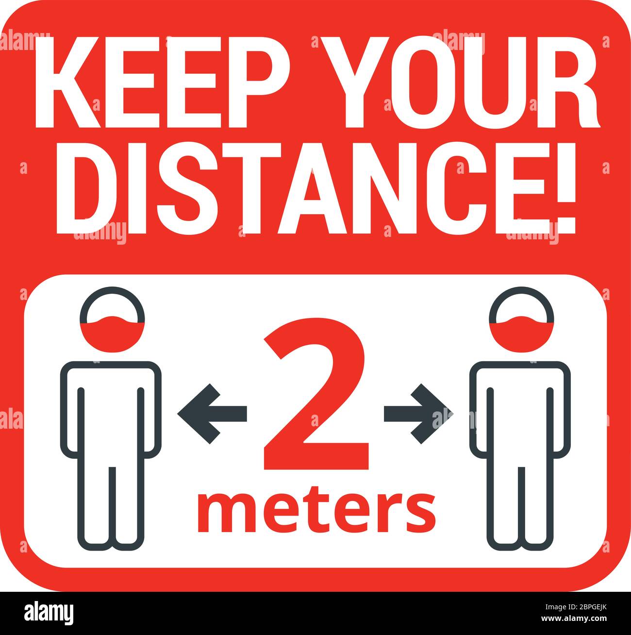 Keep safe social distance sign Stock Vector Image & Art - Alamy
