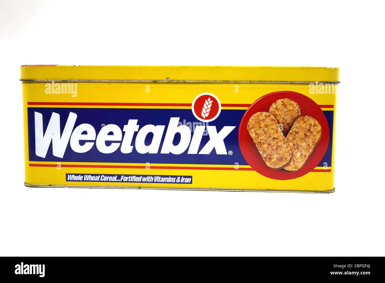 VIntage Weetabix Tin Stock Photo - Alamy