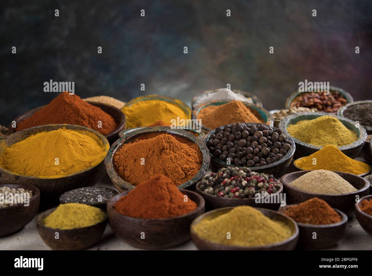 Smoke background , Spice Still Life Stock Photo - Alamy