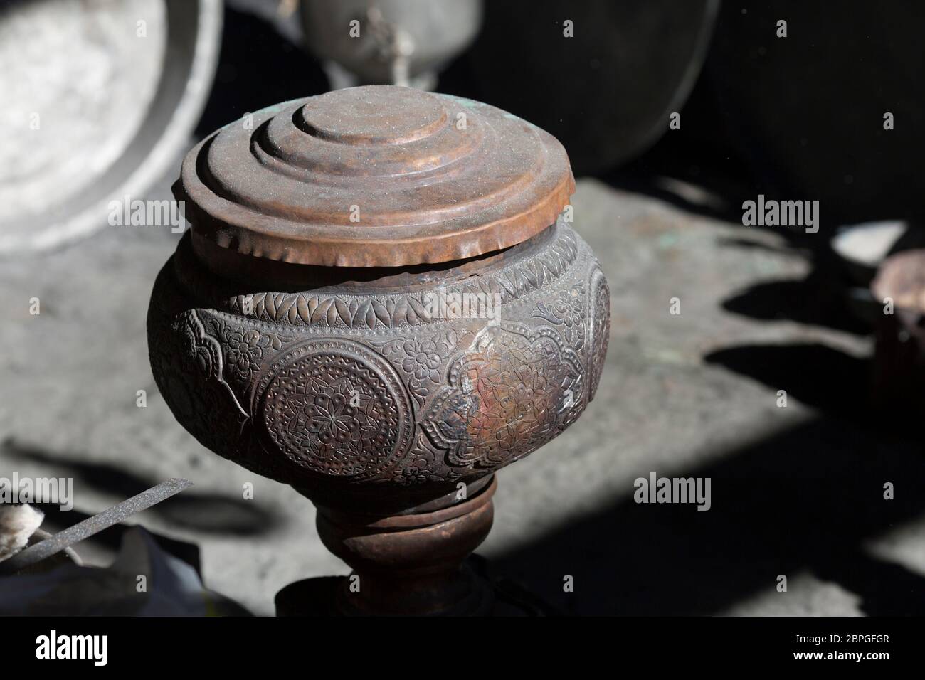 The working and beating of copper has been a tradition and means of ...