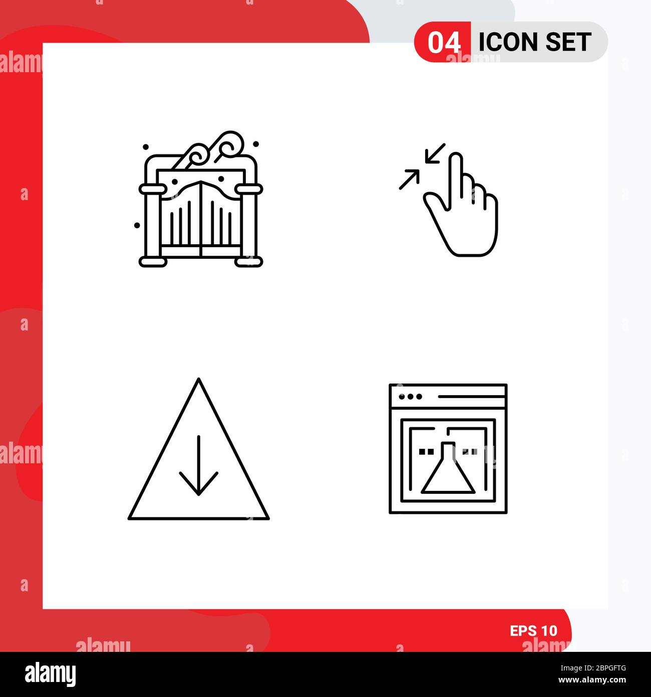 The pyramid gate Stock Vector Images - Alamy