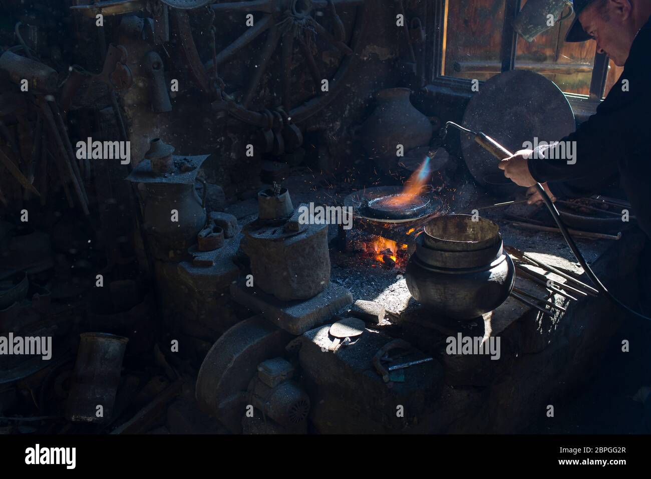 The working and beating of copper has been a tradition and means of ...