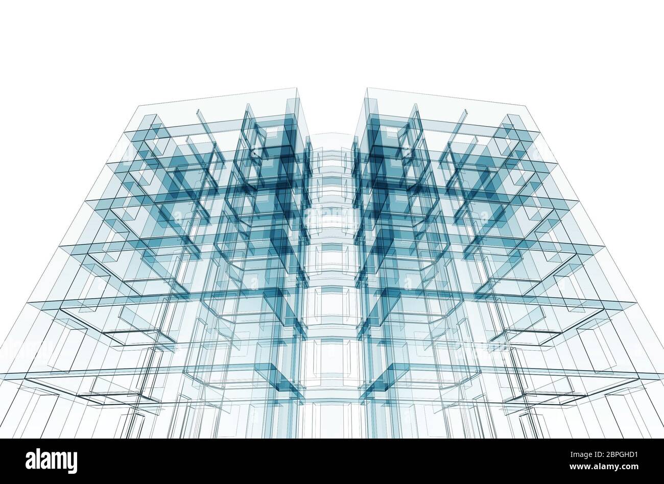 3d exterior rendering perspective Cut Out Stock Images & Pictures - Alamy