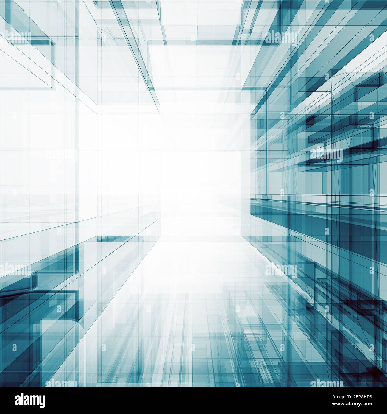 Abstract architecture. Concept view background 3D rendering Stock Photo ...