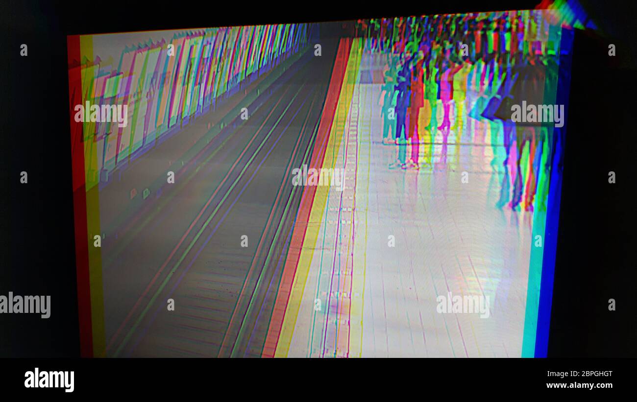 CCTV camera monitor inside subway in Berlin, Germany Stock Photo - Alamy