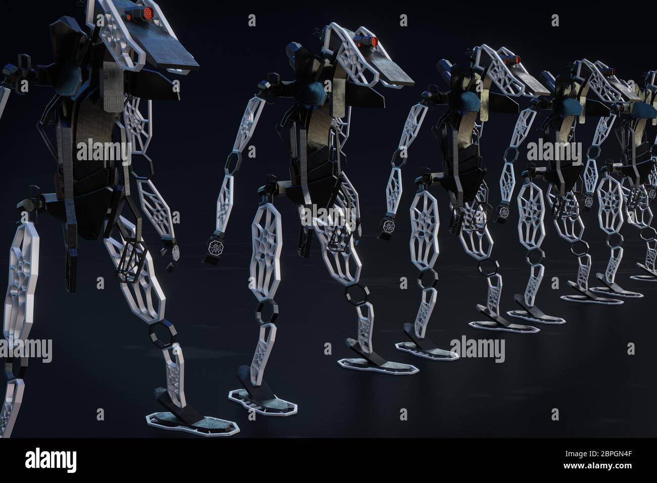 Generative robot - 3D Illustration Stock Photo - Alamy