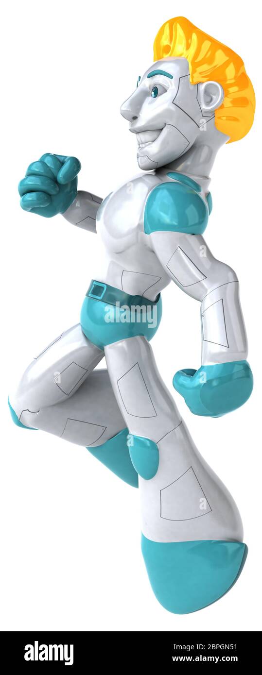 Robot - 3D Illustration Stock Photo - Alamy