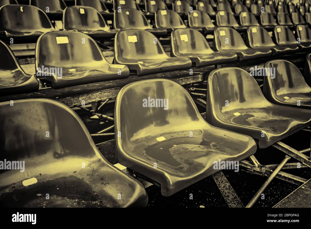 Stadium stages, detail of a sports stadium, sport and hobby Stock Photo ...