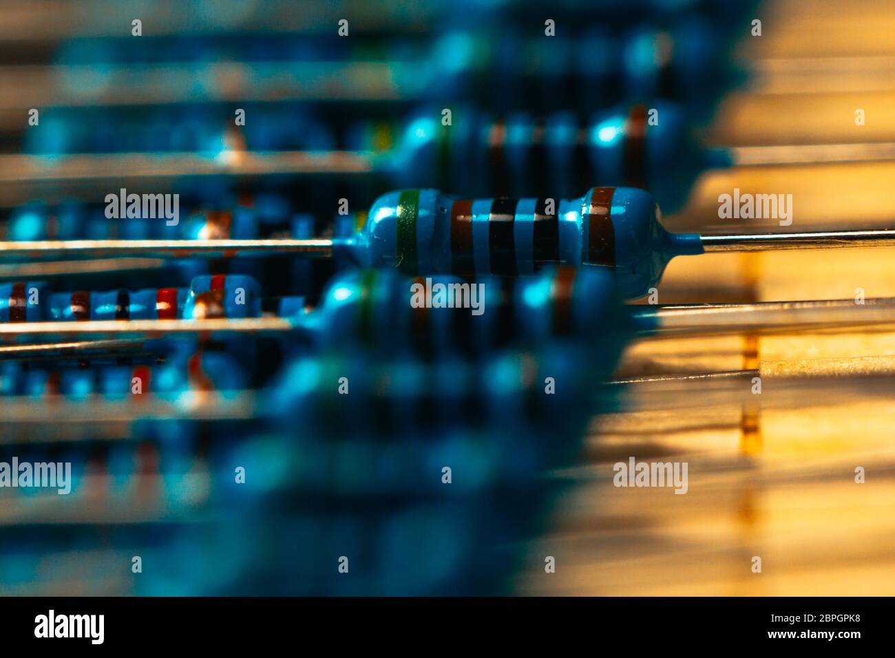 many new resistors stay together in close ups Stock Photo - Alamy