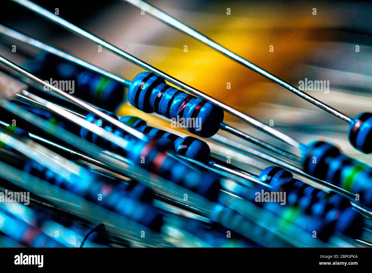many new resistors stay together in close ups Stock Photo - Alamy