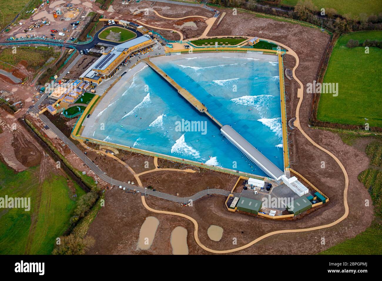 Aerial View of The Wave Stock Photo - Alamy