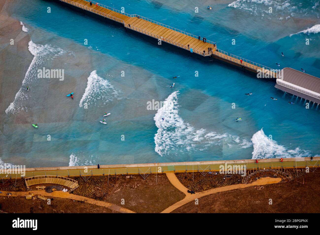 Aerial View of The Wave Stock Photo - Alamy