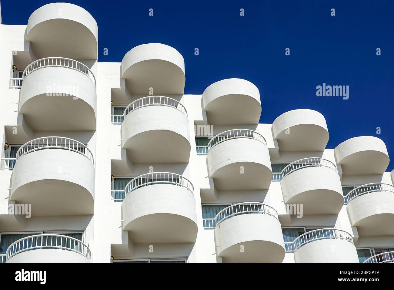 Balconies of a modern building . texture detail Stock Photo - Alamy