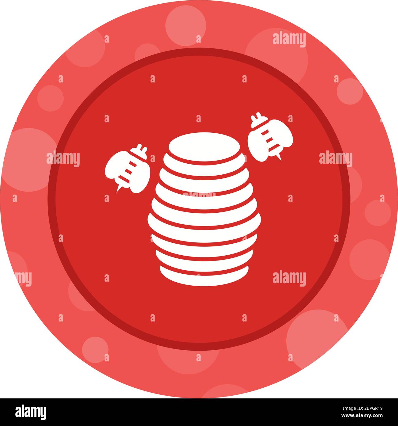 Beautiful Hive Glyph Vector Icon Stock Vector Image & Art - Alamy