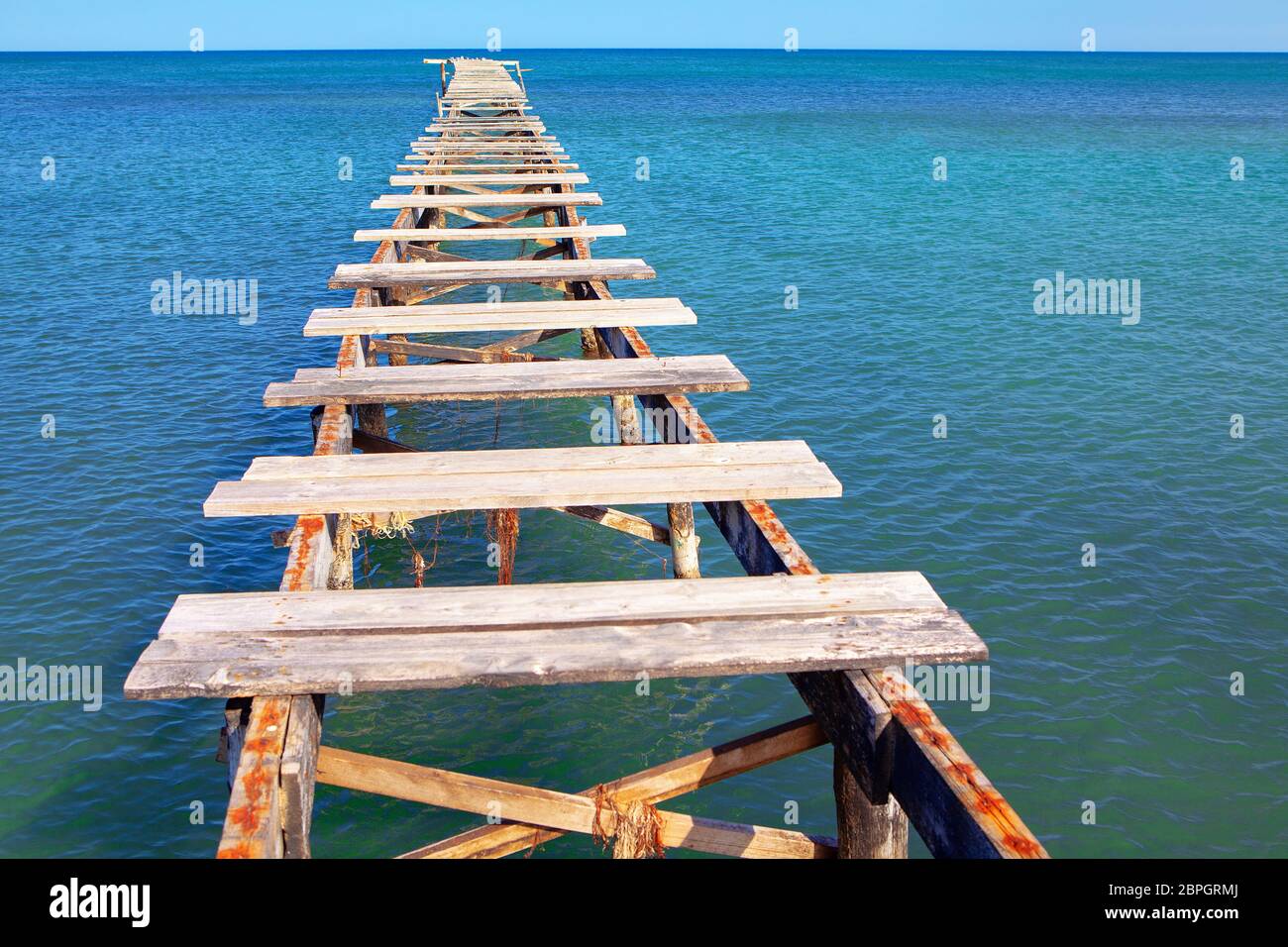 Broken beach steps hi-res stock photography and images - Alamy