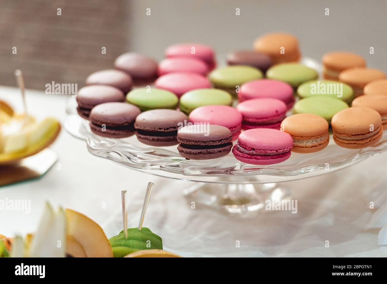 French macaroons dessert party hi-res stock photography and images - Alamy