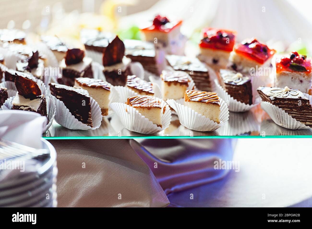 Rows Of Cakes On Tray High Resolution Stock Photography and Images - Alamy