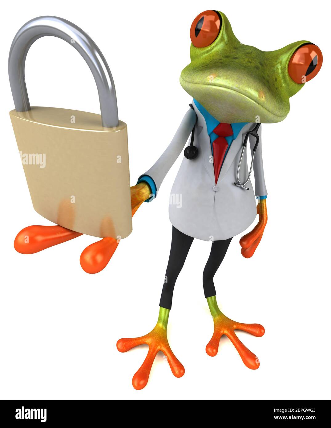 Frog doctor - 3D Illustration Stock Photo - Alamy
