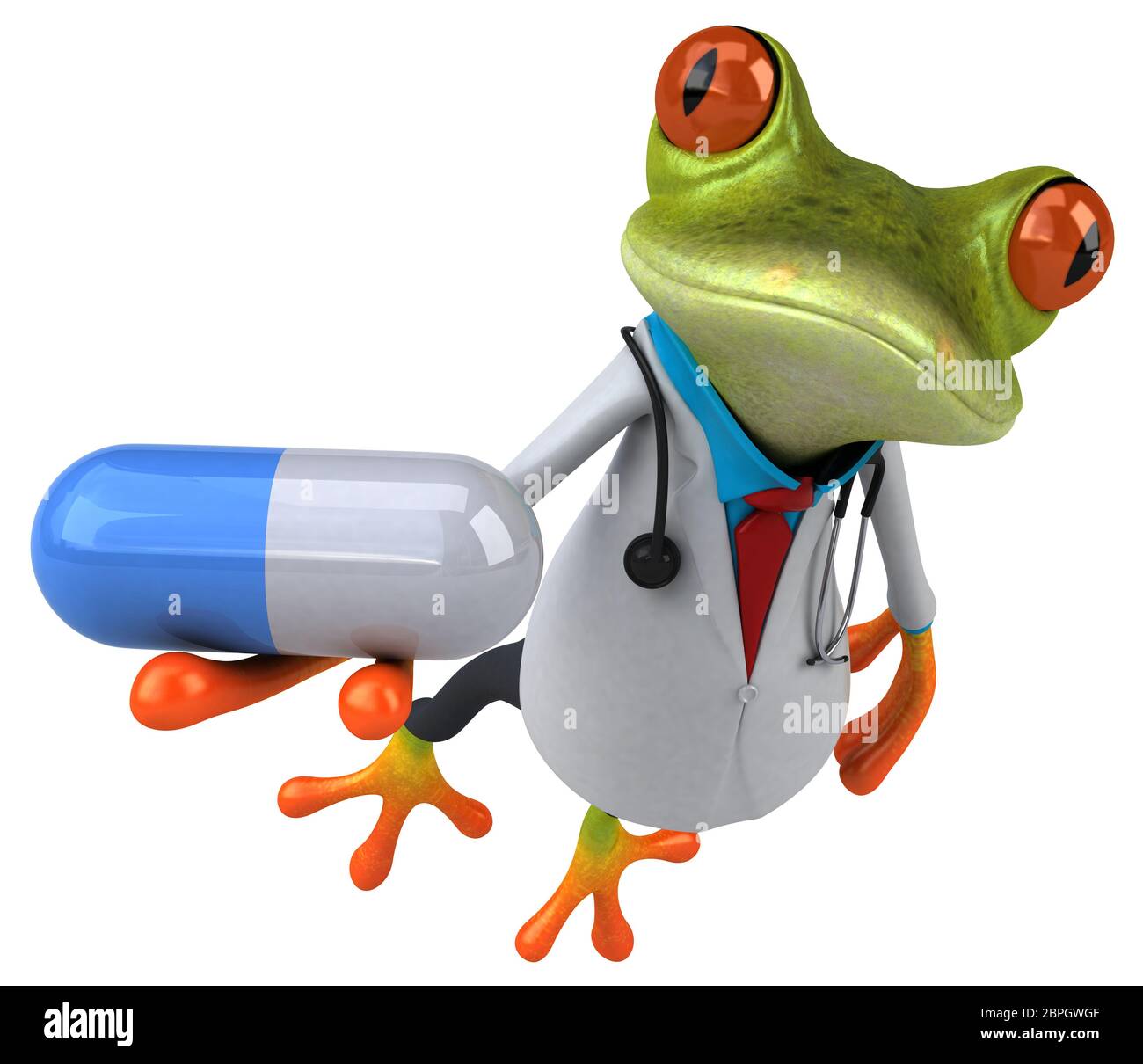 Frog doctor - 3D Illustration Stock Photo - Alamy