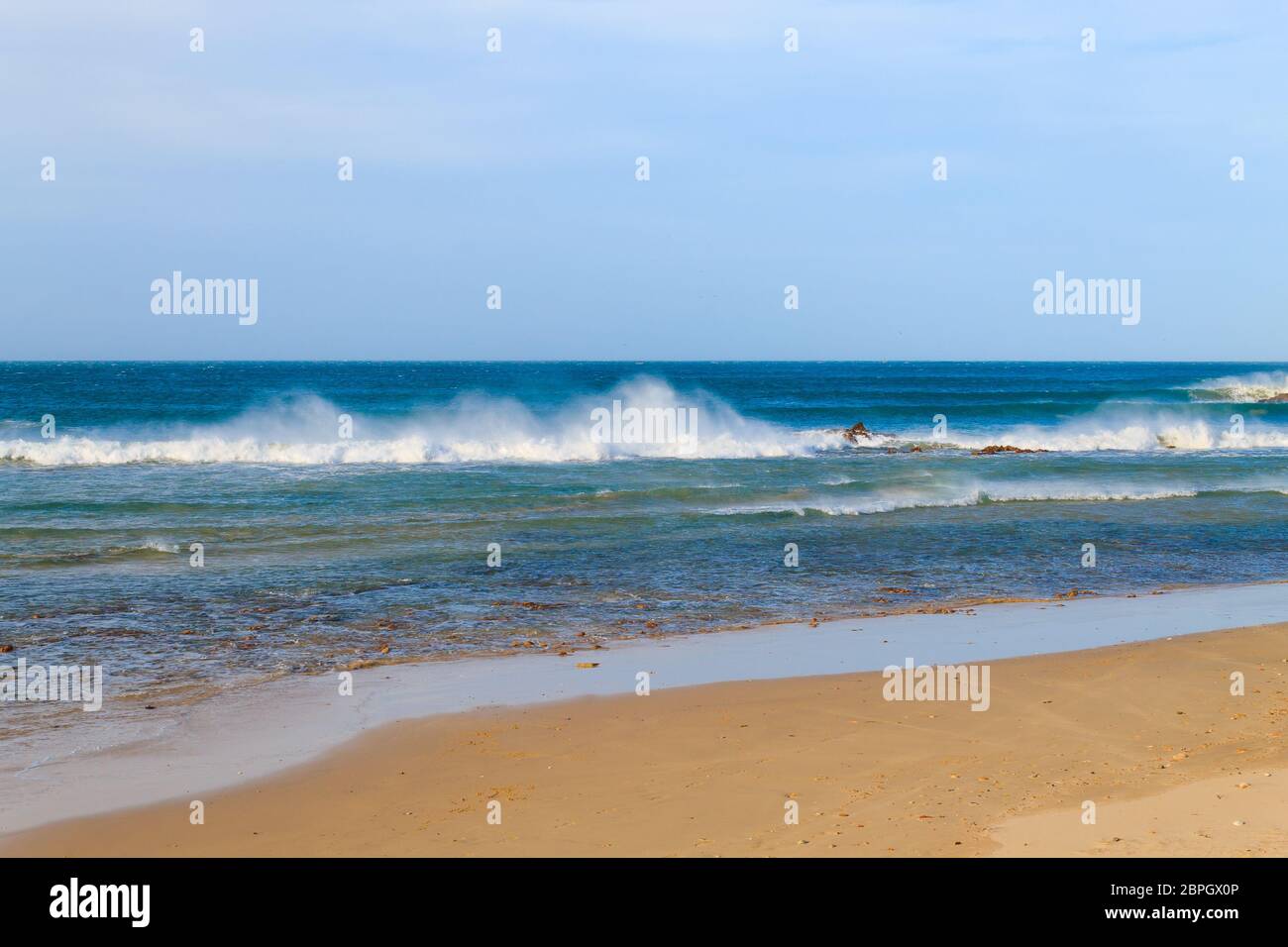 Port Elizabeth beach view, South Africa panorama. Indian ocean ...